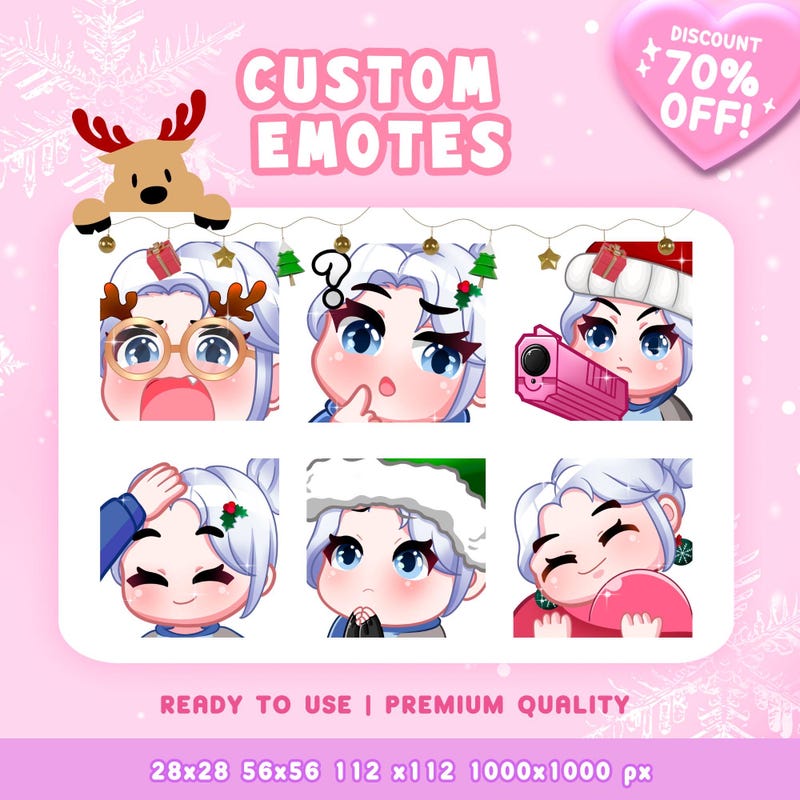Custom Twitch Emotes - Etsy