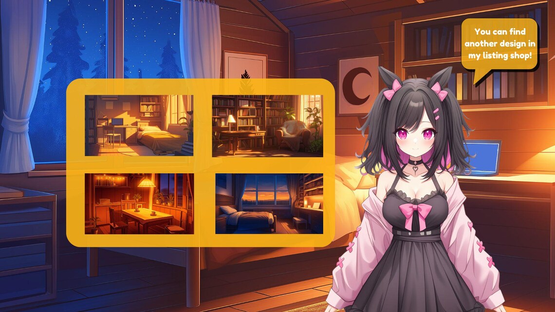 Instant Download Vtuber Background | Ready to Use File : Vtuber Bed ...