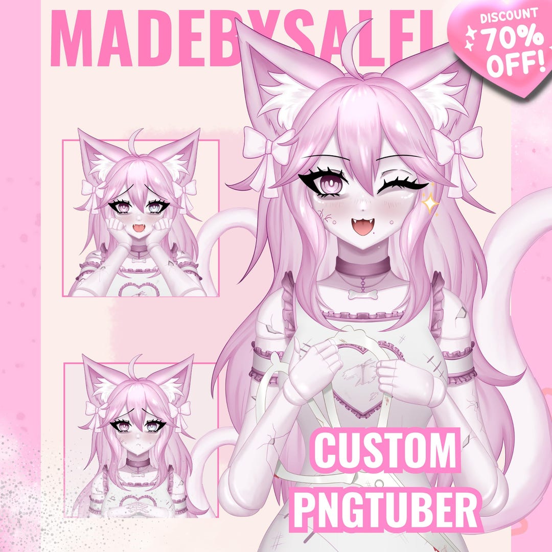 Custom Pngtuber | Pngtuber Model, Pngtuber Male, Cat Pngtuber, Pngtuber ...