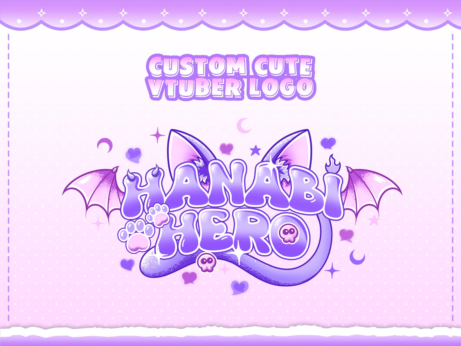 CUSTOM VTUBER LOGO Vtuber Custom Vtuber Logo Commission - Etsy Canada