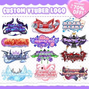 Custom Vtuber Logo | Vtuber Logo, Vtuber Asset, Vtuber Model, Logo ...