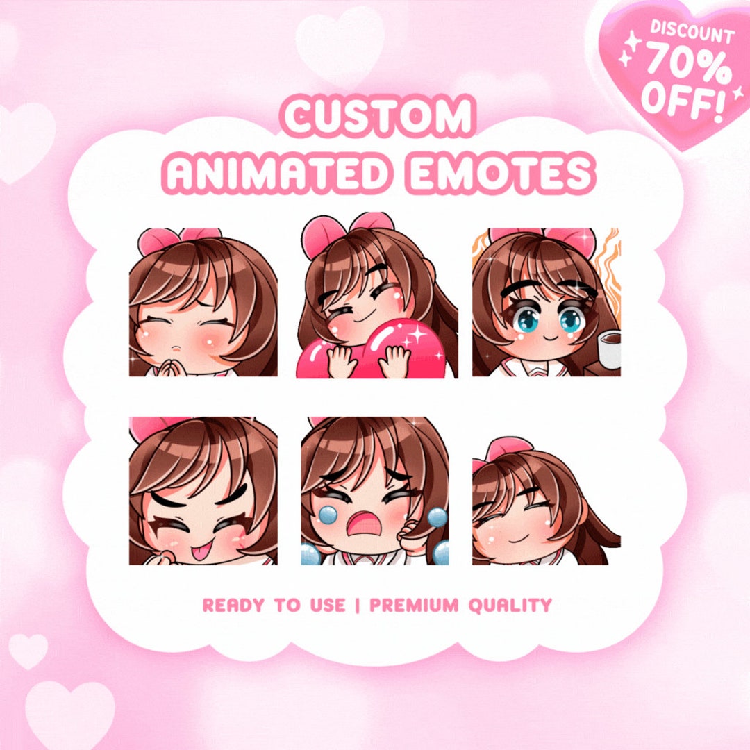 CUSTOM ANIMATED EMOTES Custom Premium Twitch Emotes, Twitch Emotes for ...