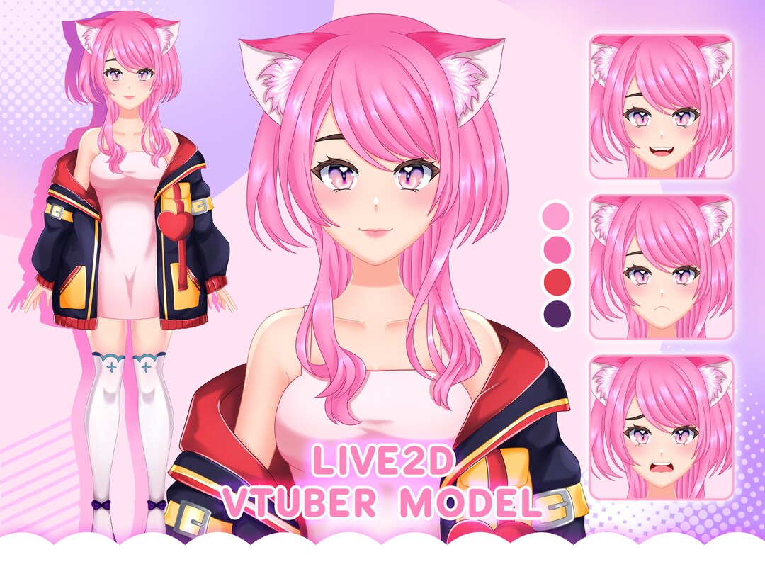 CUSTOM LIVE2D VTUBER MODEL Vtuber Commission Vtuber Design - Etsy