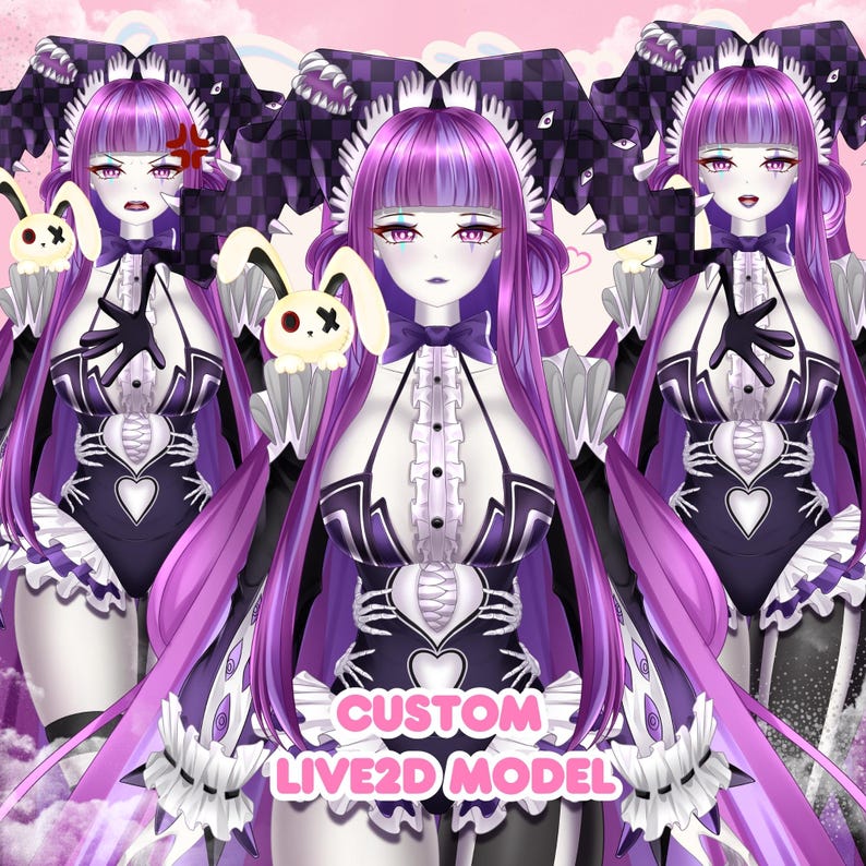 Custom Live2d Model | Custom Vtuber Avatar for Streaming, Anime Vtuber ...