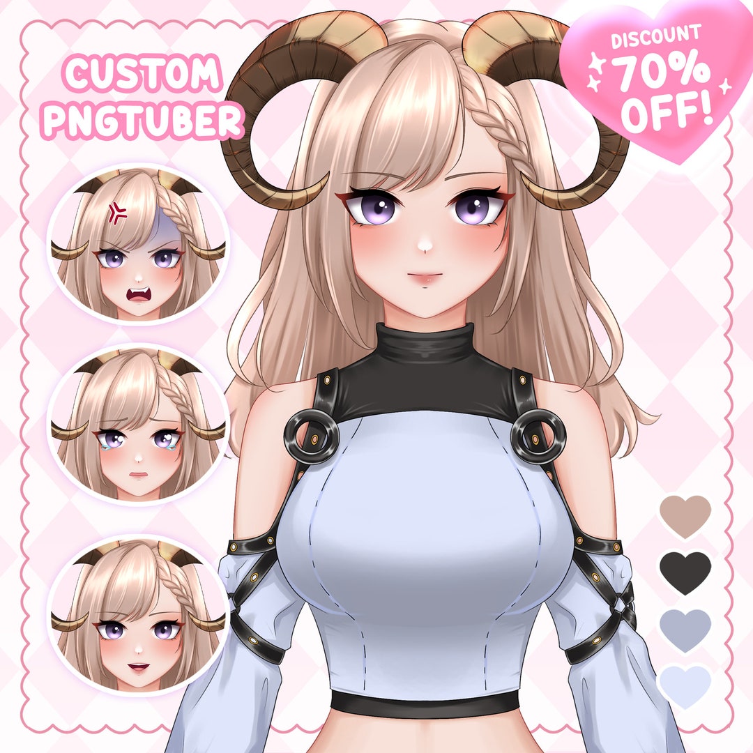 CUSTOM PNGTUBER Pngtuber Commission, Pngtuber Character, Pngtuber ...
