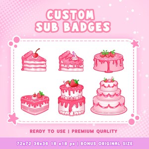 Custom Sub Badges | Custom Twitch Badges, Twitch Badges, Cute Sub ...