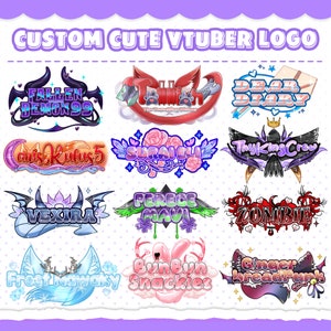 Custom Vtuber Logo Vtuber Logo, Vtuber Asset, Vtuber Model, Logo Vtuber ...