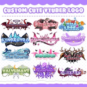 Custom Vtuber Logo Vtuber Logo, Vtuber Asset, Vtuber Model, Logo Vtuber ...