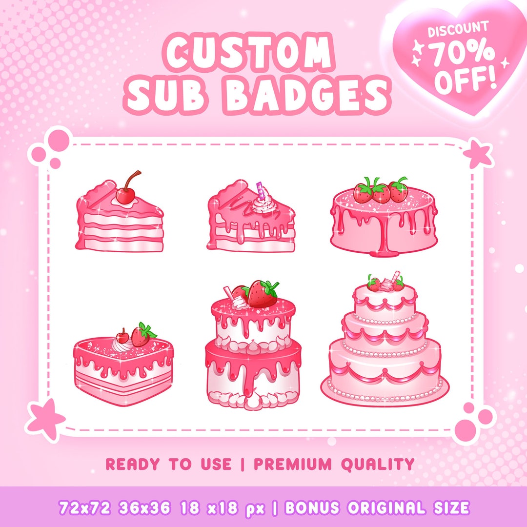 Custom Sub Badges | Custom Twitch Badges, Twitch Badges, Cute Sub ...