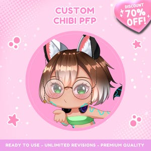CUSTOM CHIBI PFP Pfp Chibi, Profile Icon, Pfp Commission, Chibi Pfp ...
