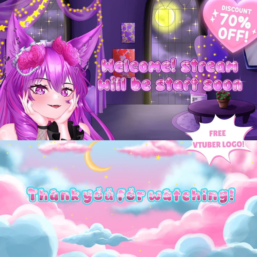 Custom Stream Overlay | Animated Twitch Overlays, Starting Soon, Stream ...