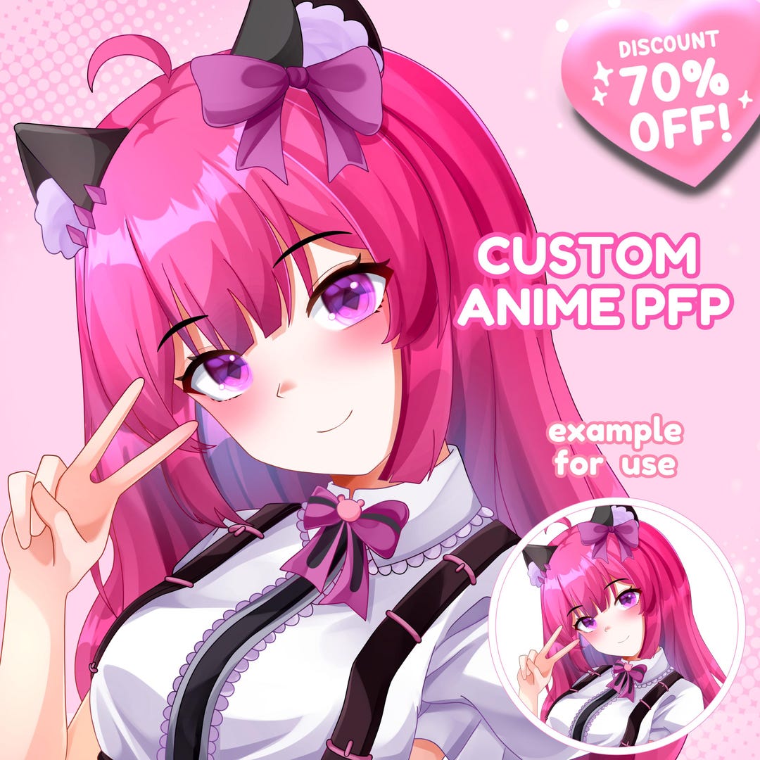CUSTOM PFP Anime Character Commission, Custom Anime, OC, Anime Avatar ...