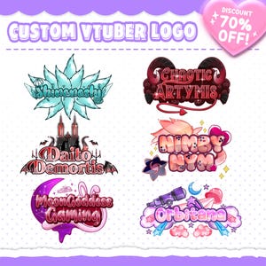 Custom Vtuber Logo | Vtuber Logo, Vtuber Asset, Vtuber Model, Logo ...