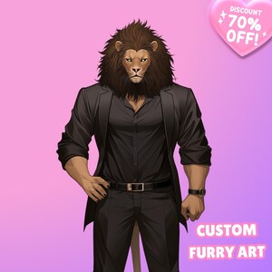 Custom Furry Art Commission | Custom Pfp/headshot Anime Furry Profile ...
