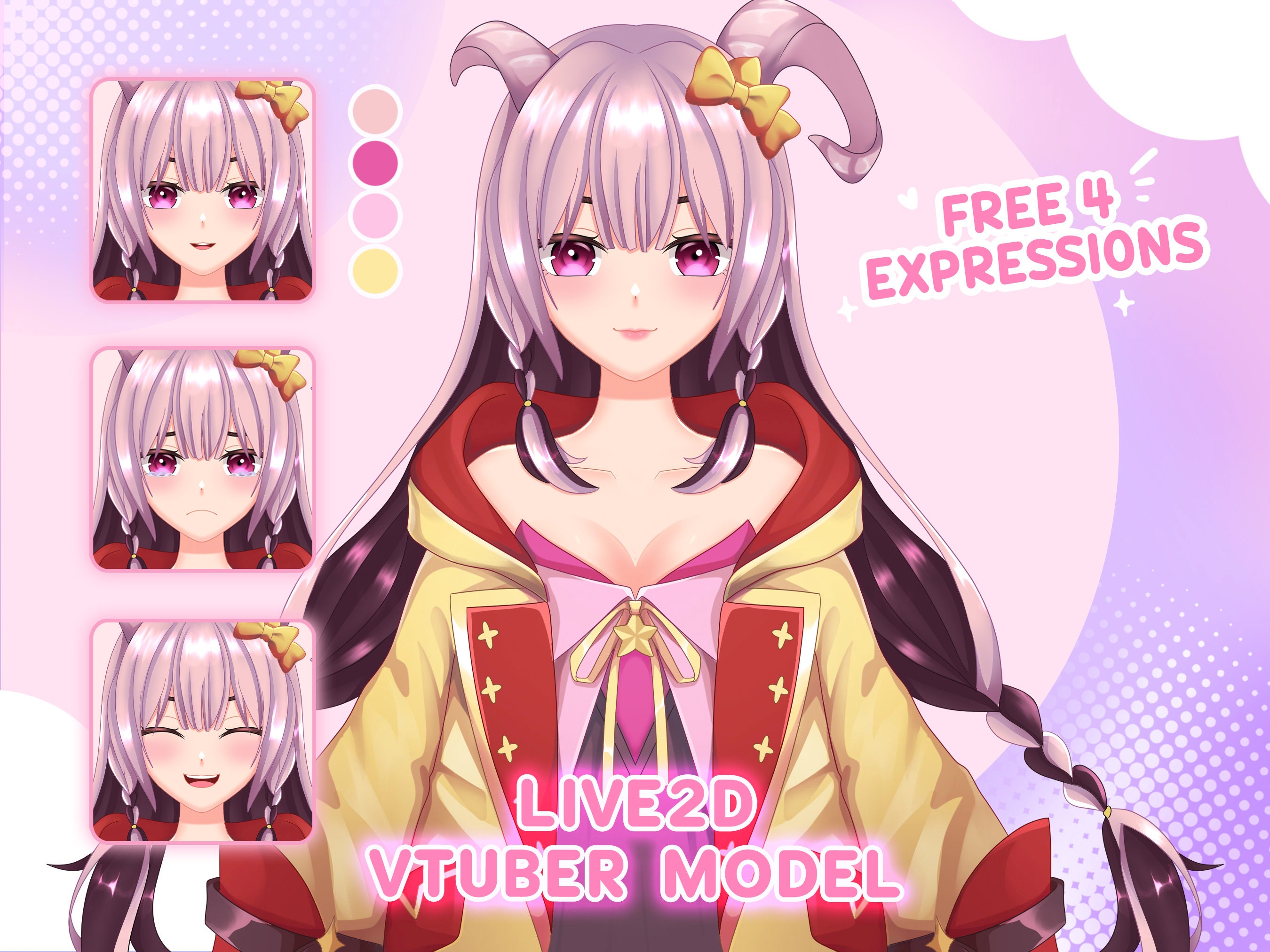 MODELO VTUBER LIVE2D PERSONALIZADO / Comisión Vtuber Diseño - Etsy México