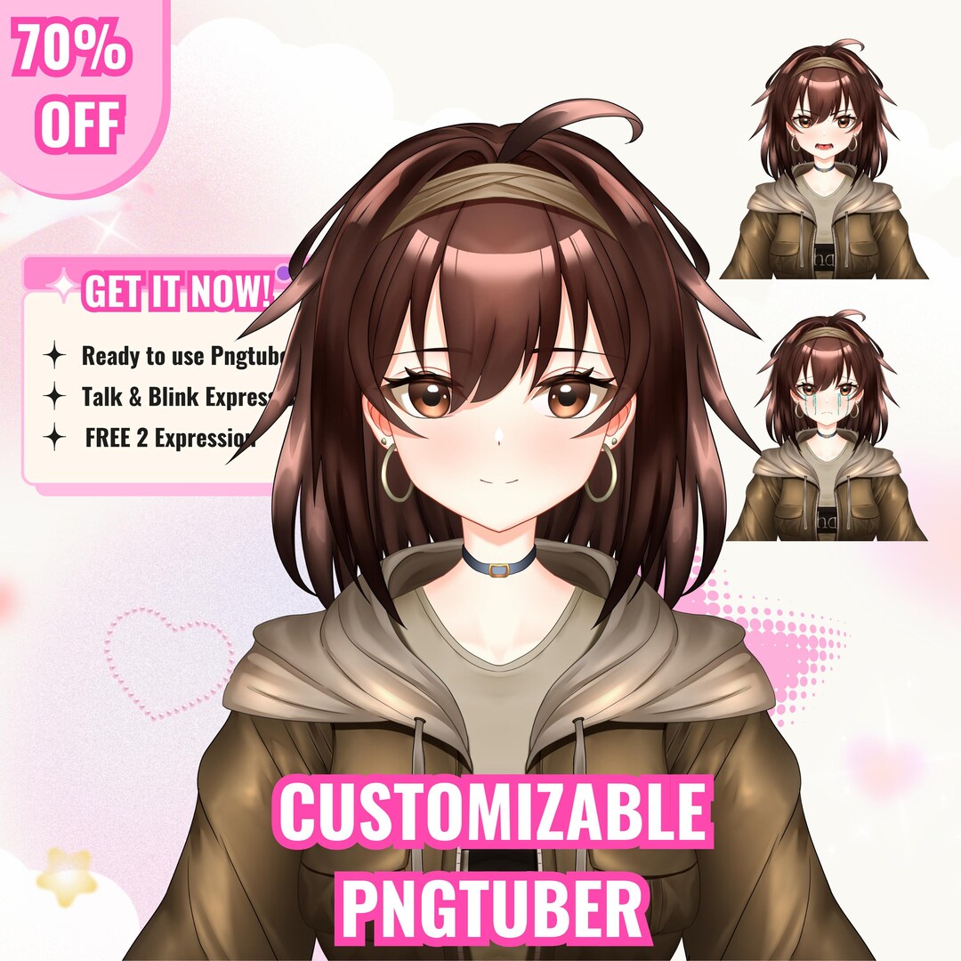Modelo pngtuber personalizado, pngtuber masculino, pngtuber gato ...