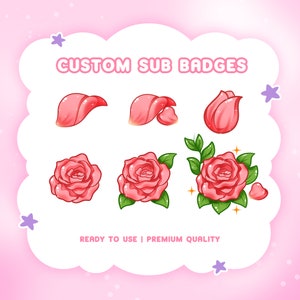 CUSTOM SUB BADGES Custom Twitch Badges, Subscriber Badges, Cake Sub ...