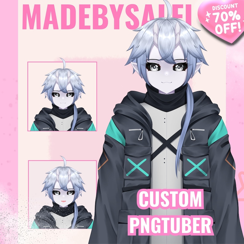 Custom Pngtuber | Pngtuber Model, Pngtuber Male, Cat Pngtuber, Pngtuber ...