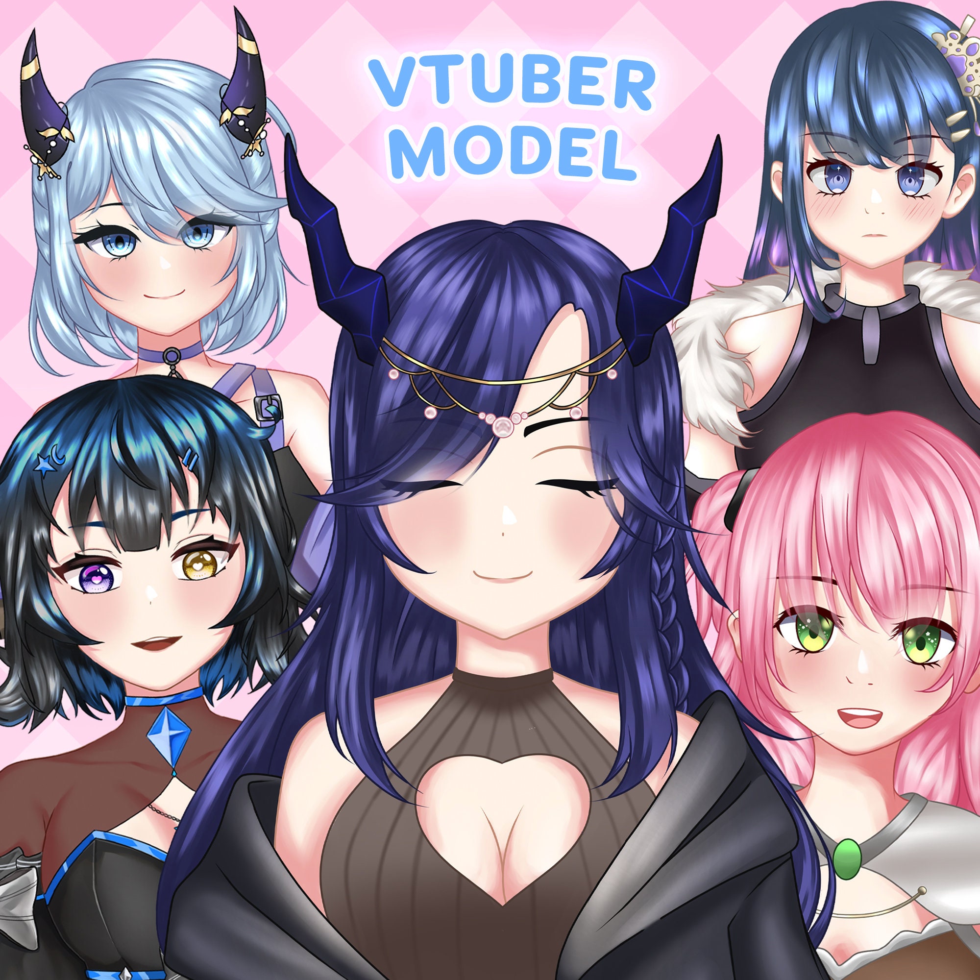 MODELO VTUBER LIVE2D PERSONALIZADO / Comisión Vtuber Diseño - Etsy España