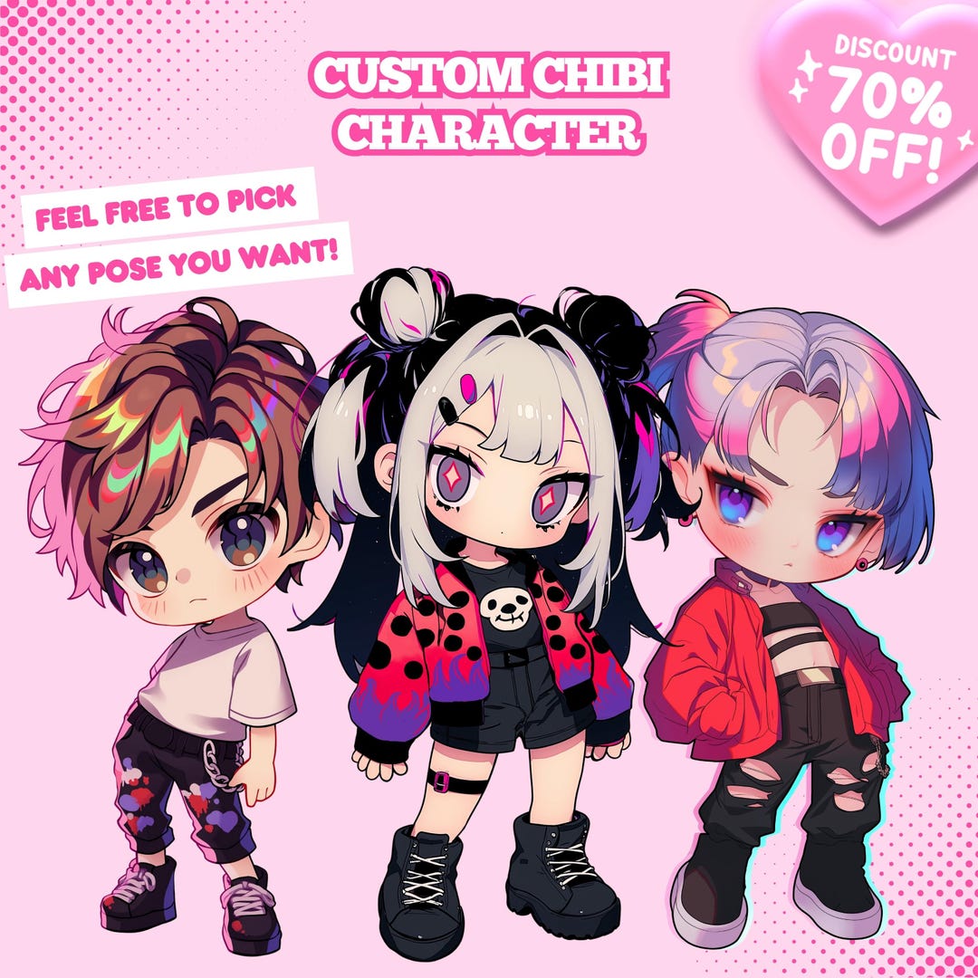 Custom Chibi PFP | Custom Chibi Commission, Chibi Emotes, Chibi PFP ...