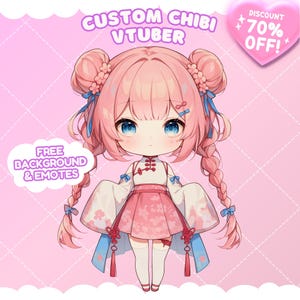Custom Chibi Vtuber Model Chibi Vtuber, Pngtuber, Vtuber Assets, Fully ...