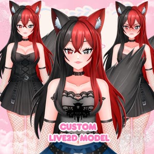 Custom Live2d Model | Custom Vtuber Avatar for Streaming, Anime Vtuber ...