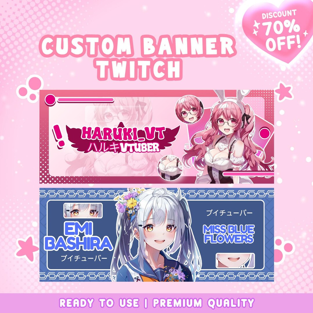 CUSTOM TWITCH BANNER Twitch Banner, Discord Banner, Youtube Banner ...