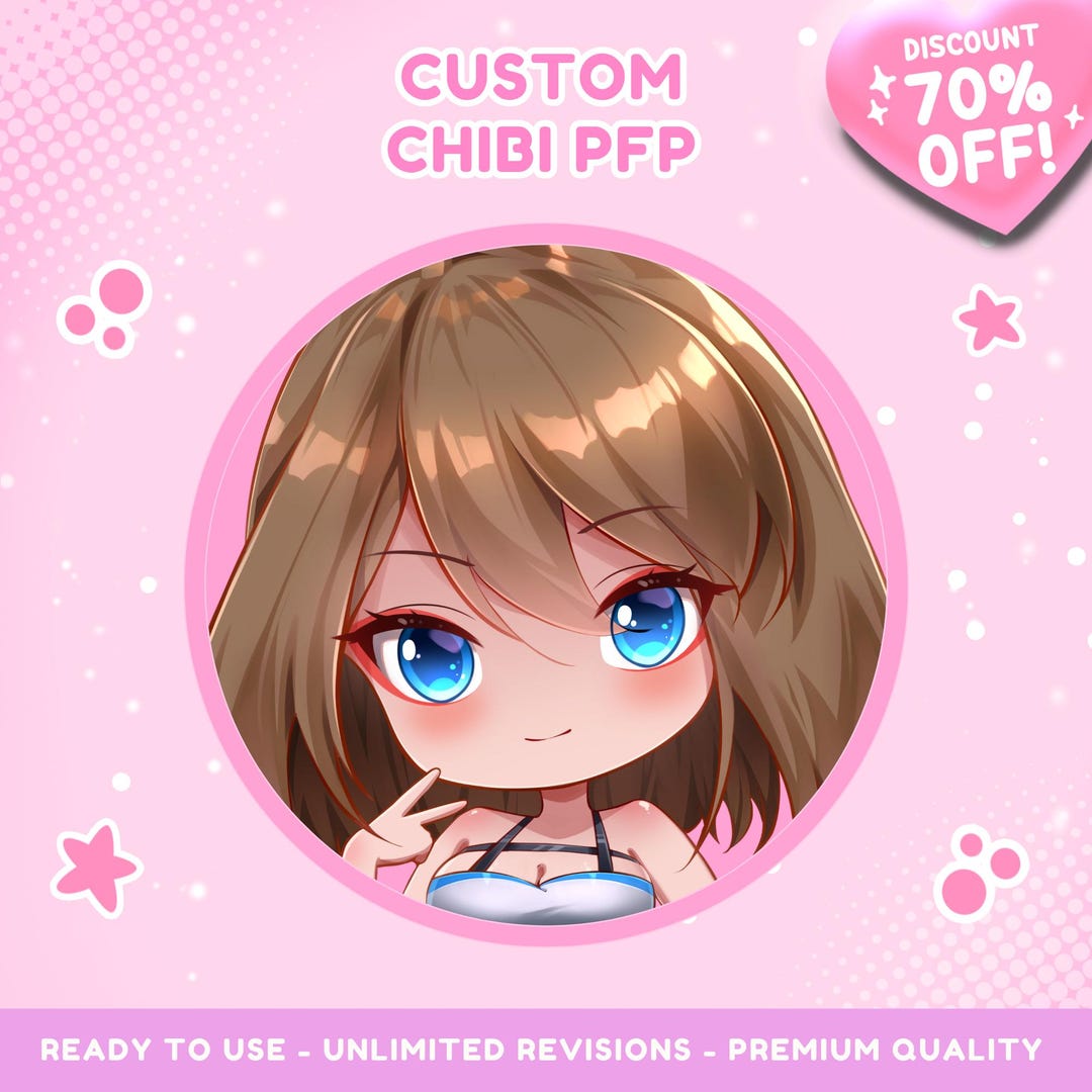 CHIBI PFP PERSONALIZADO Pfp chibi, Ícone de perfil, Comissão Pfp, Chibi ...