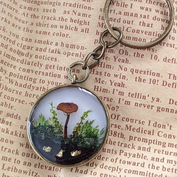Mushroom Keychain - Etsy
