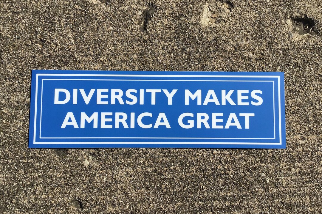 Diversity Makes America Great | Tolerance Bumper Sticker | 9.85" X 3 ...