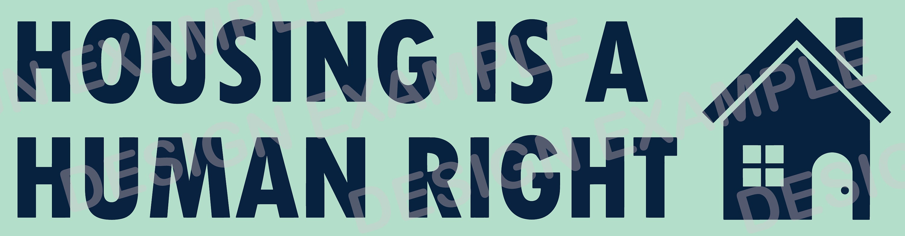 Housing is a Human Right Bumper Sticker Social Justice - Etsy