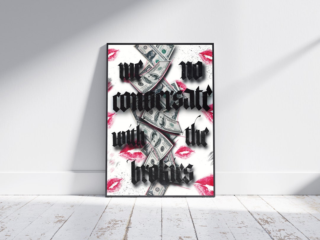 Digital Download Poster, Gothic Lettering Canvas Urban Wall Decor ...