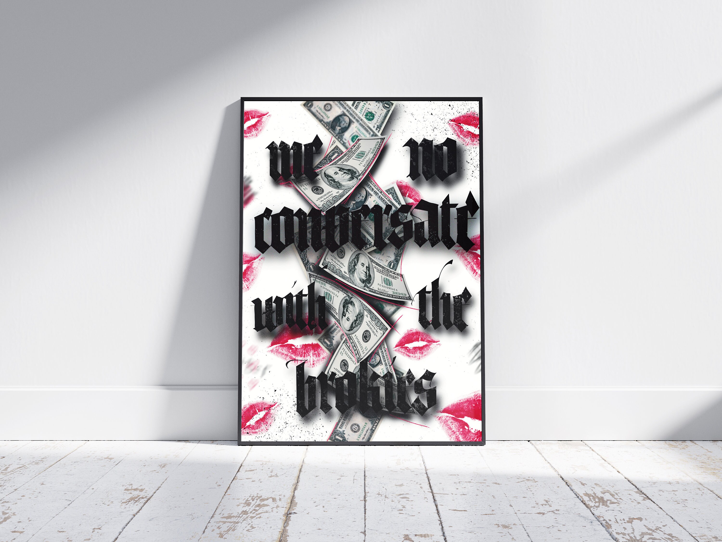 Digital Download Poster, Gothic Lettering Canvas Urban Wall Decor ...