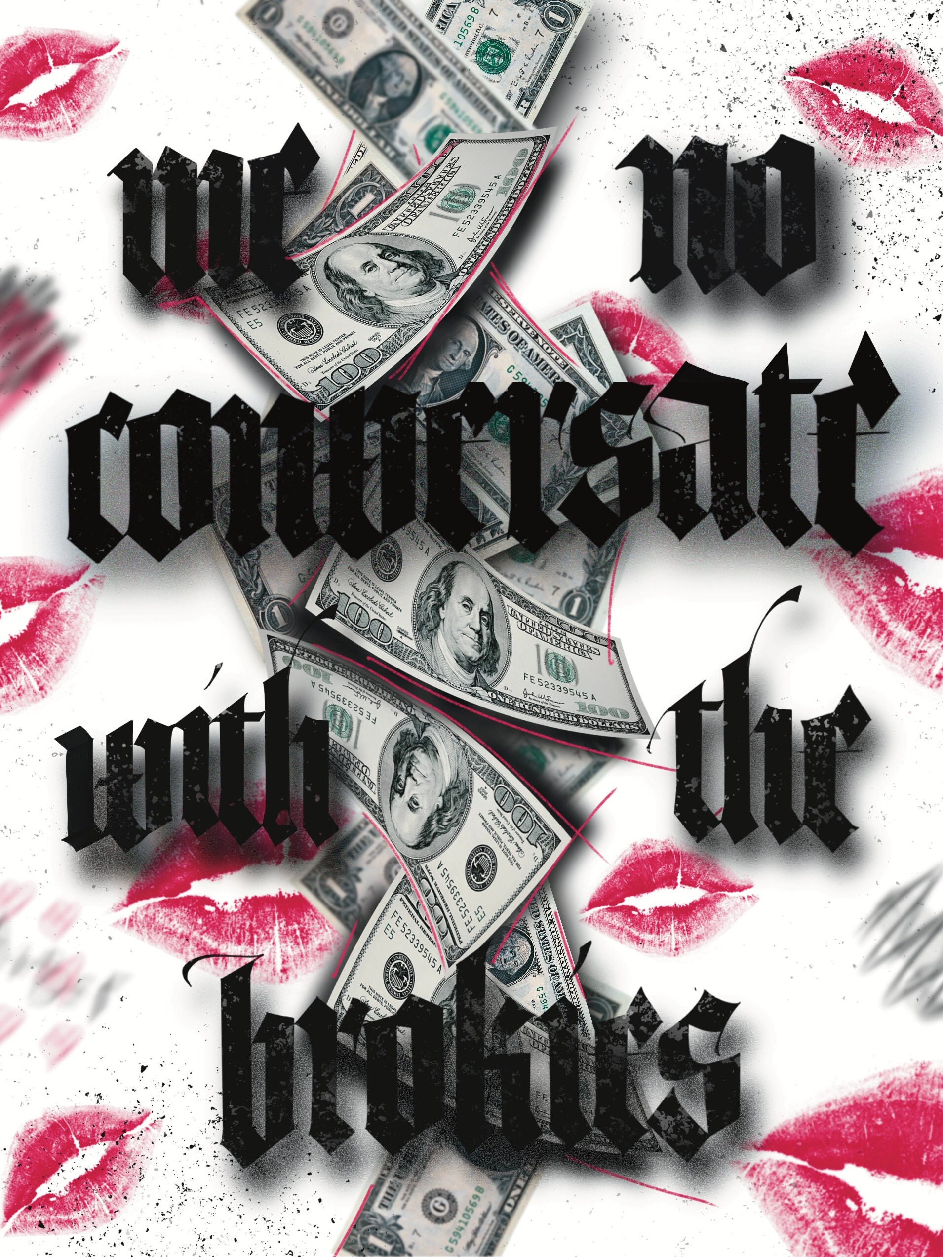 Digital Download Poster, Gothic Lettering Canvas Urban Wall Decor ...