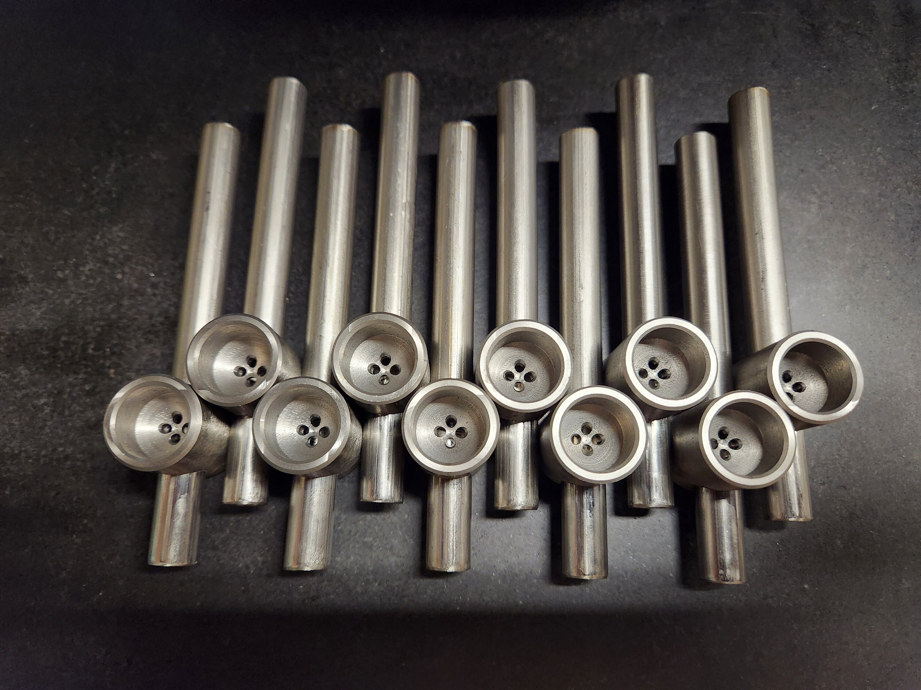 Stainless Steel Personal Smoking Pipe With 4 Inlet Holes - Etsy