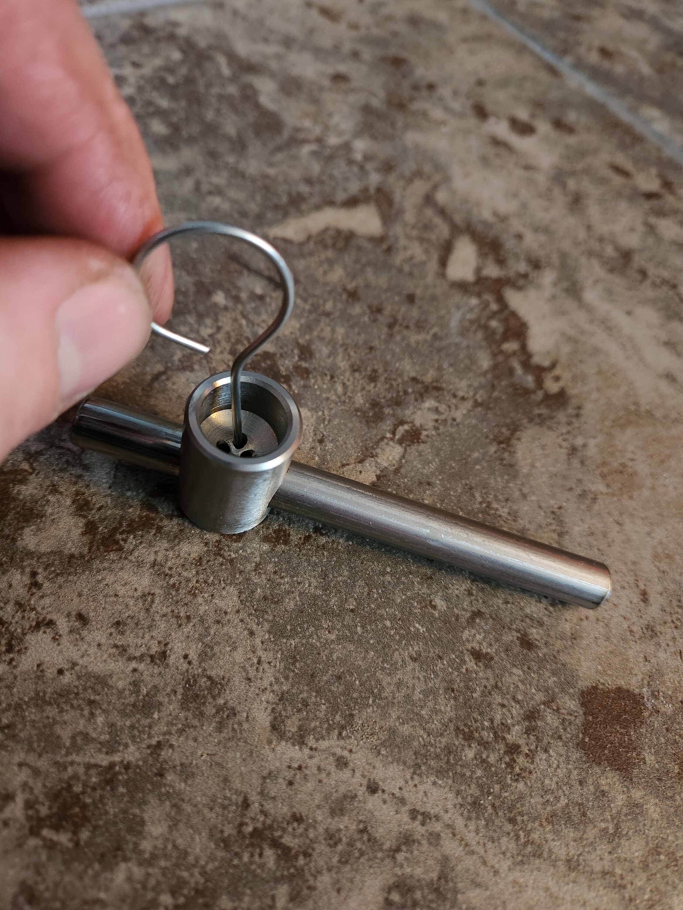 Stainless Steel Personal Smoking Pipe With 4 Inlet Holes - Etsy