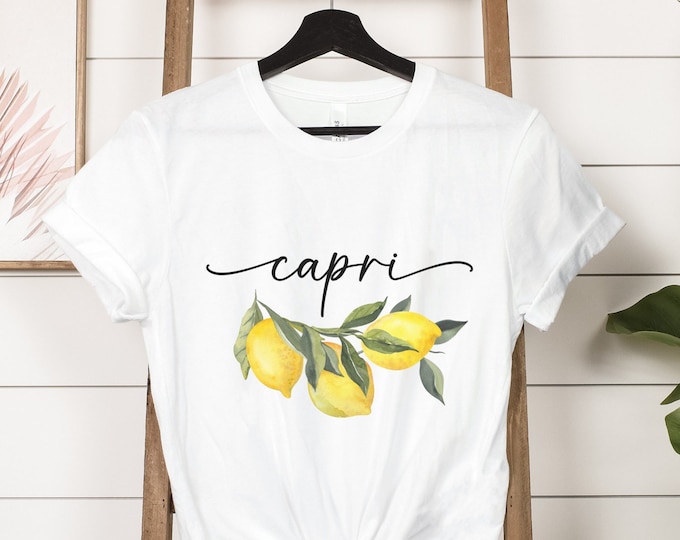 Capri Shirt, Capri Italy, Italy Shirt, Italian Shirt, Summer Tee ...