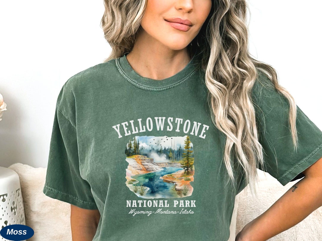 Yellowstone NP Shirt, Yellowstone Comfort Colors® Tee, Yellowstone Gift ...