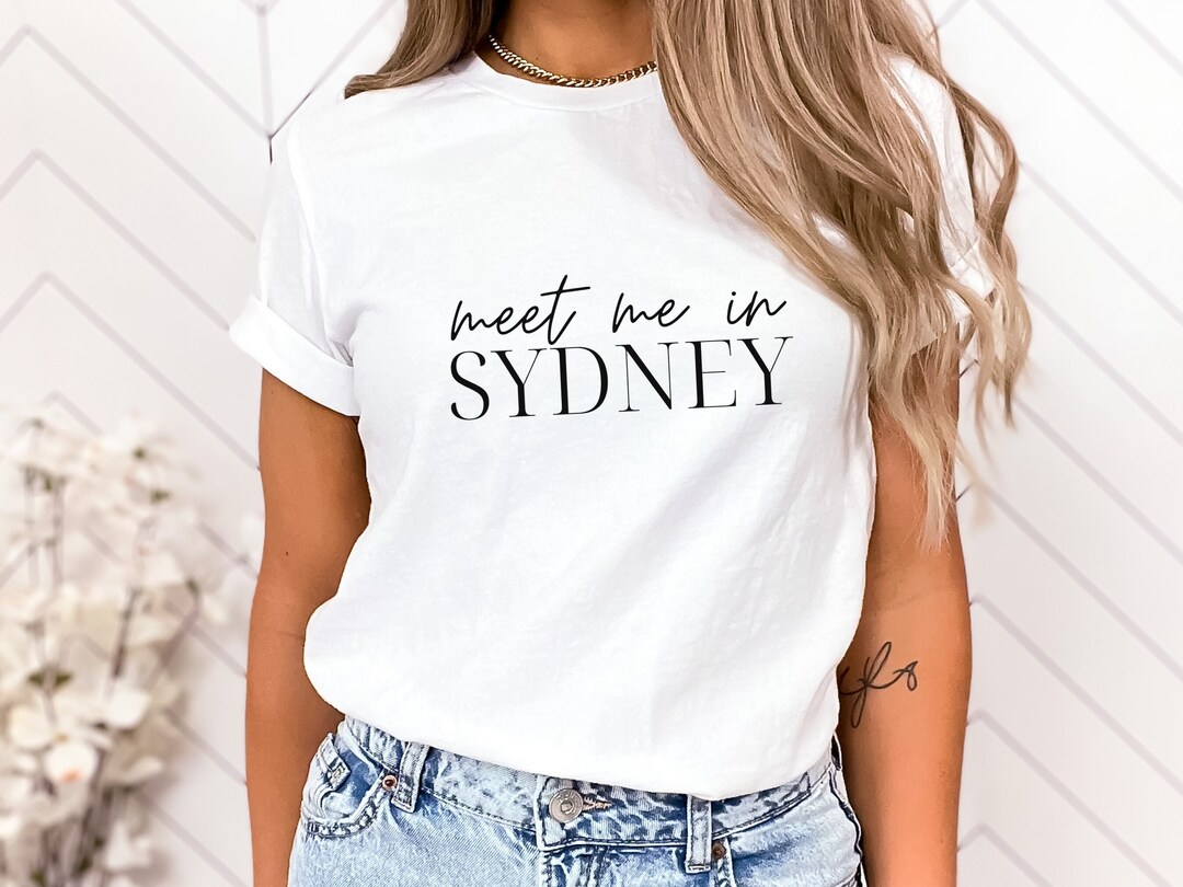 Cute Sydney Tshirt, Minimalistic Syndey Tee, Unisex Soft T-shirt, Meet ...