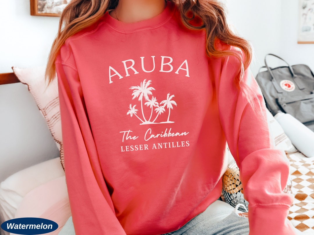 Aruba Sweater, Caribbean Comfort Colors® Sweatshirt, Aruba Island Gift ...
