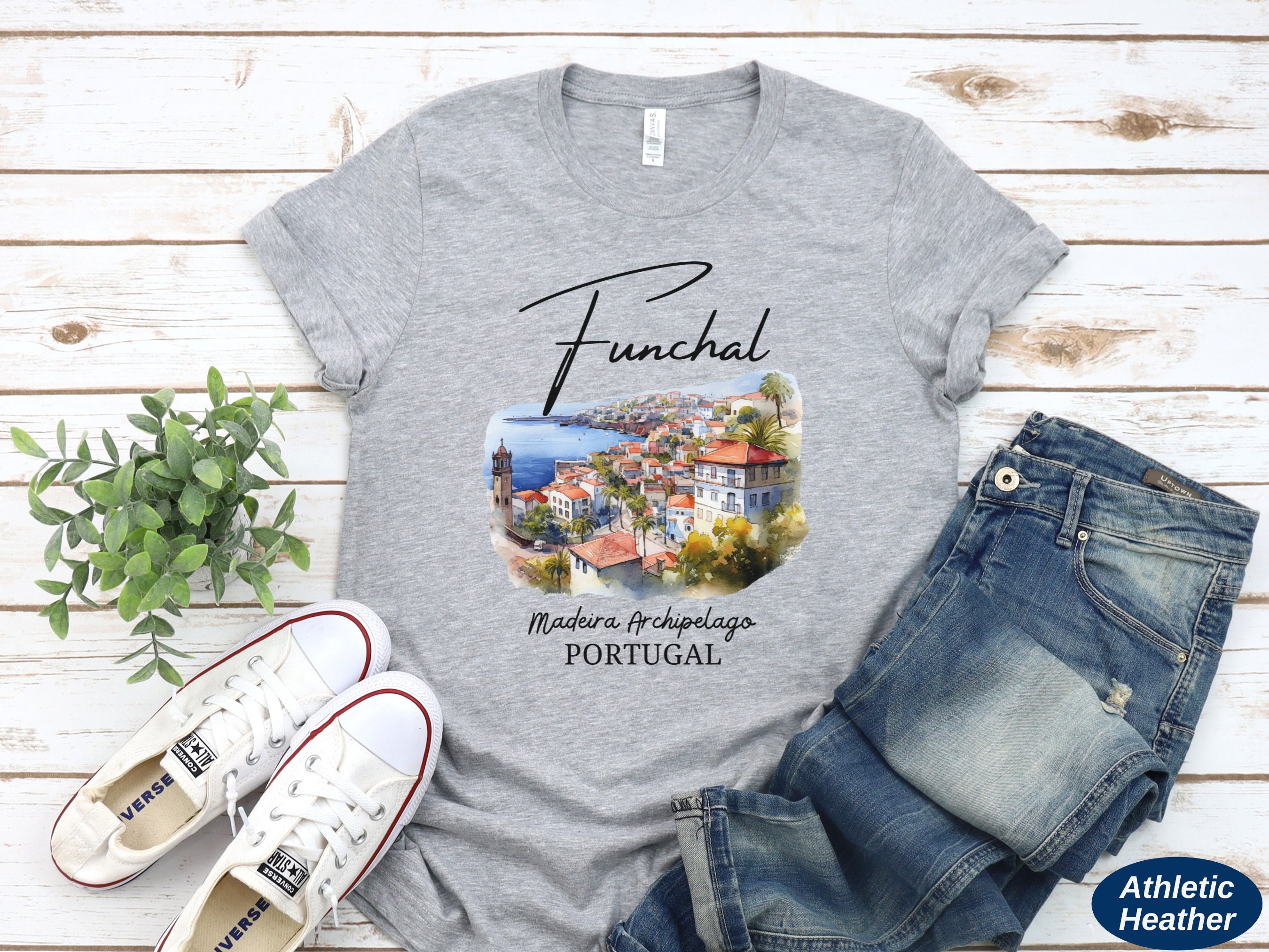 Funchal Madeira Tshirt, Madeira Island Shirt, Unisex Soft T-shirt ...