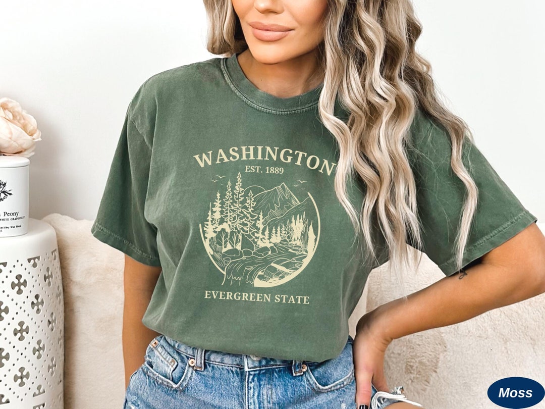 Washington State Shirt, Washington Comfort Colors®, Washington Crewneck ...