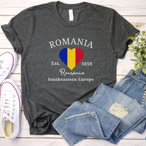 Romania Shirt, Romanian Flag T-shirt, Unisex Romania Tee, From Romania ...