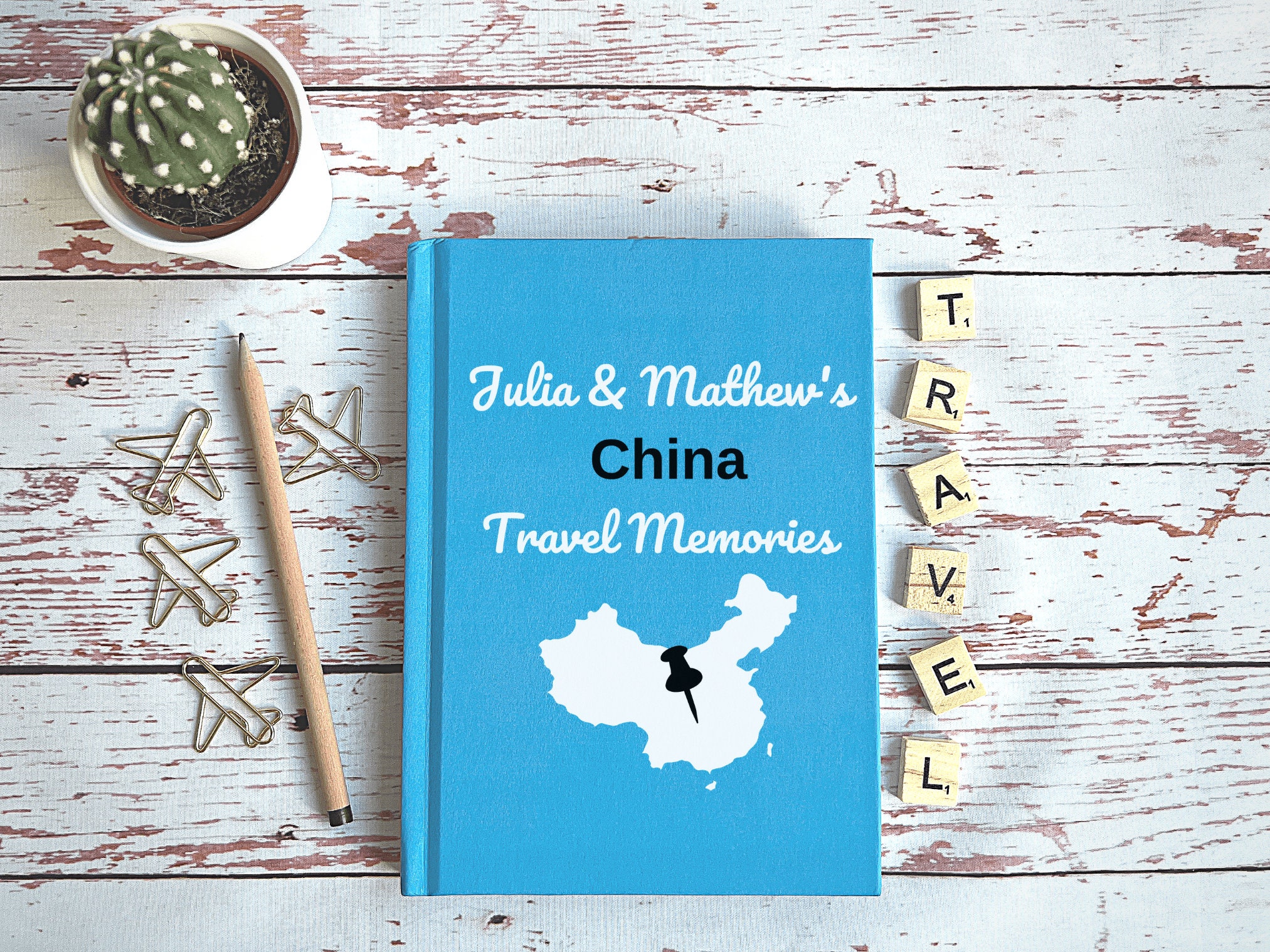China Travel Journal Personalized Trip Planner Notebook With Name ...