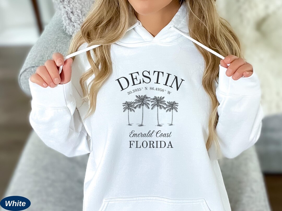 Destin Hoodie, Destin Florida Outfit, Unisex Hooded Sweater, Soft ...