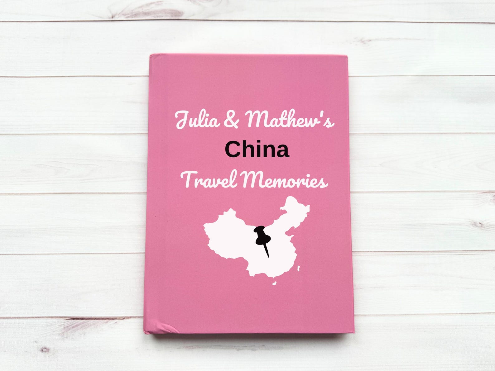 China Travel Journal • Personalized Trip Planner • Notebook With Name ...