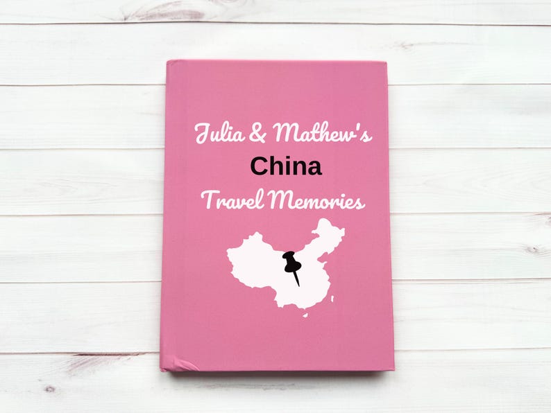 China Travel Journal • Personalized Trip Planner • Notebook With Name ...