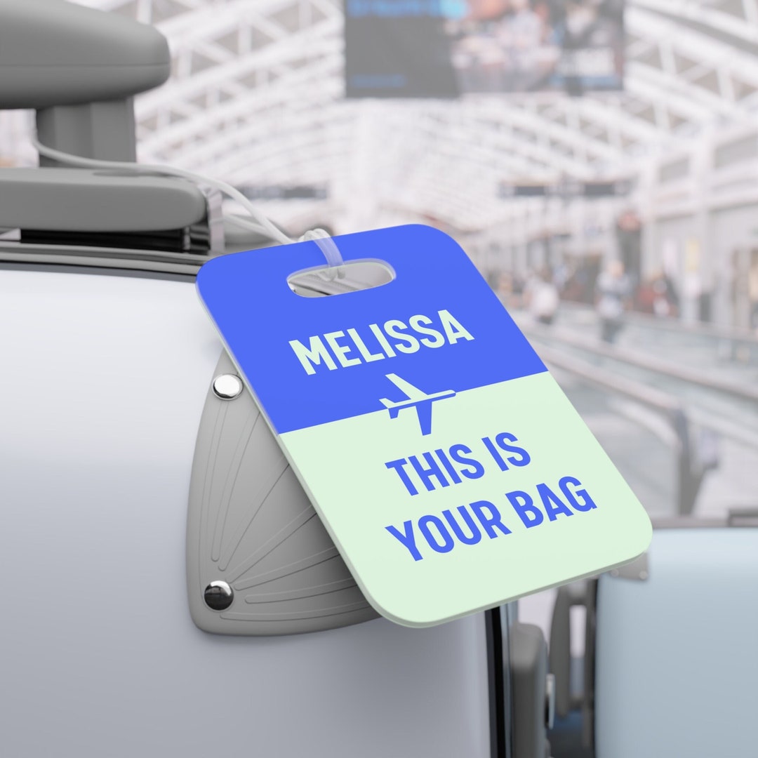 Custom Funny Luggage Tag • Vibrant Color • Baggage Tag for Suitcase ...