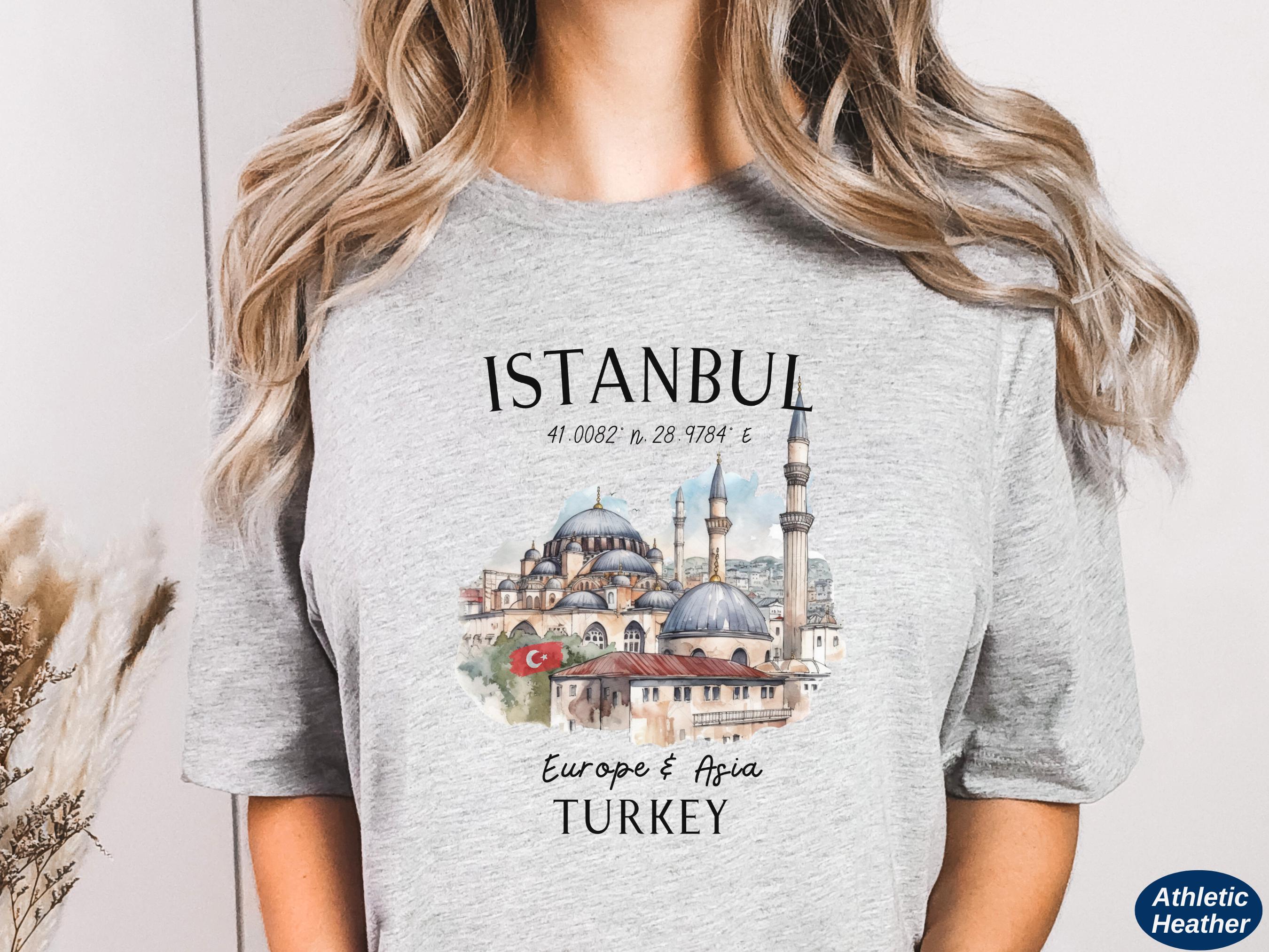 Istanbul Shirt, Istanbul Trip Tshirt, Softstyle Tee, Watercolor ...