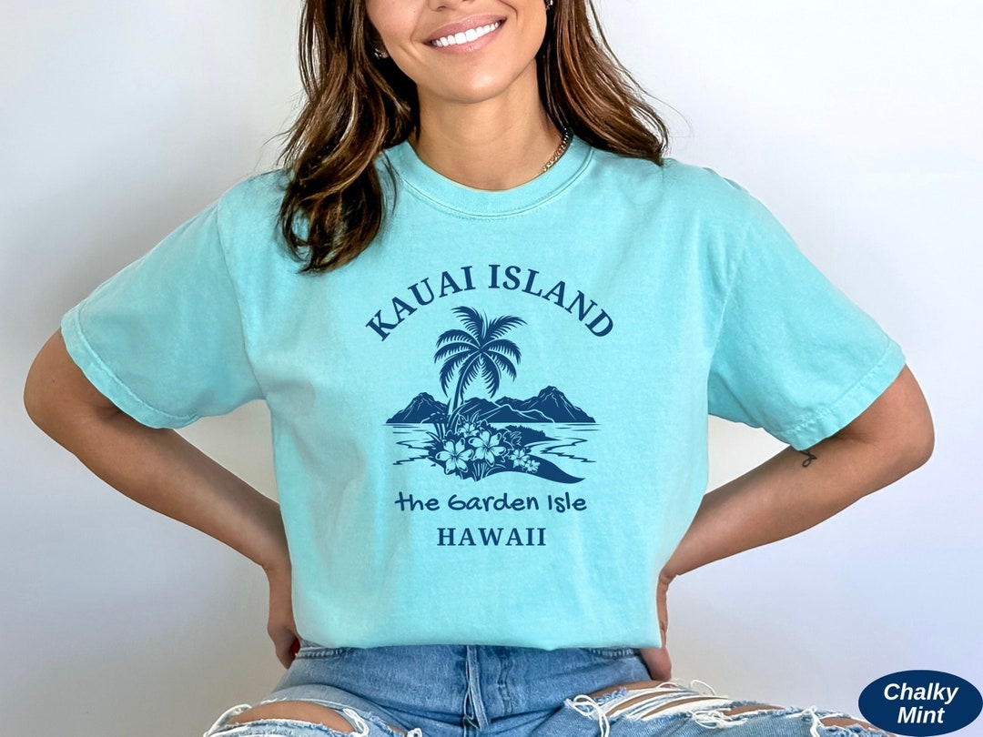 Kauai Island Shirt, Kauai Comfort Colors® Tee, Garden Isle Tee ...